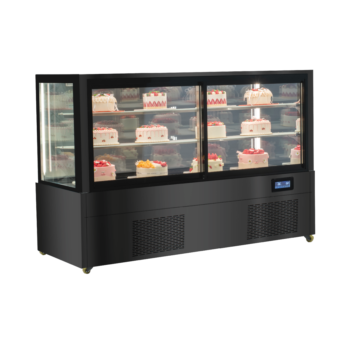 Exquisite CDM218 Three-Tier Cake Display Refrigerators – Mirror Displa