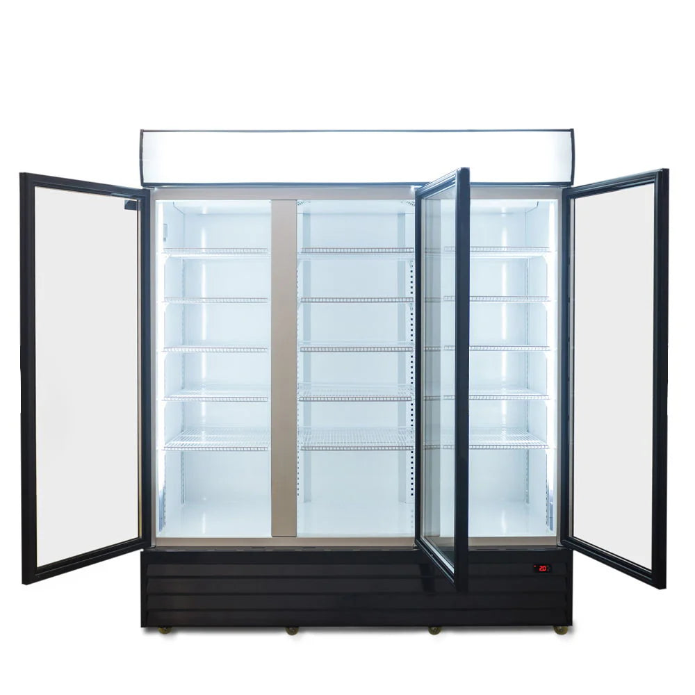 AG 1500L Triple Glass Door Display Fridge CU1500TNG