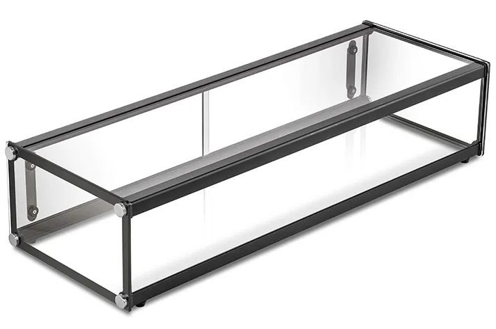 Exquisite Single Tier Flat Glass Ambient Cake Display - CD48