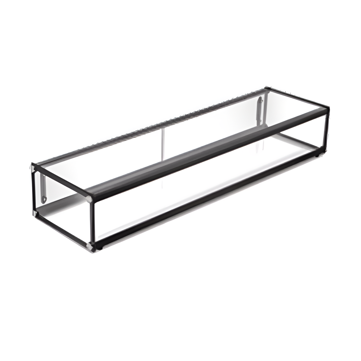 Exquisite Single Tier Flat Glass Ambient Cake Display - CD68