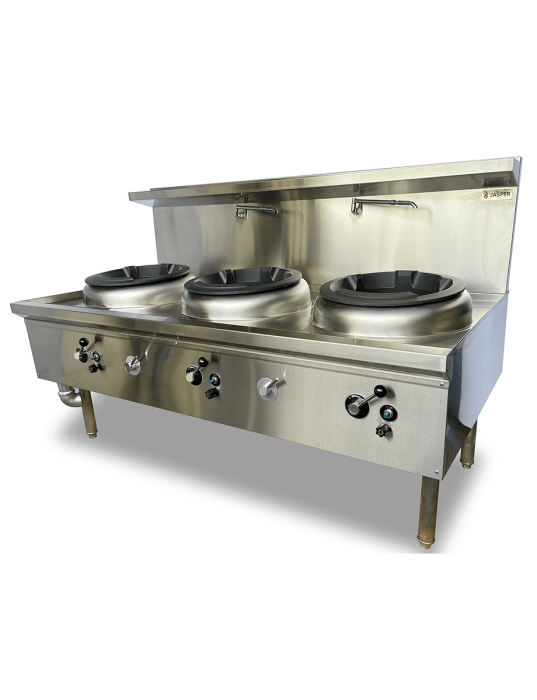 Jasper Triple Wok Range (Chimney Burner) JA-3CB