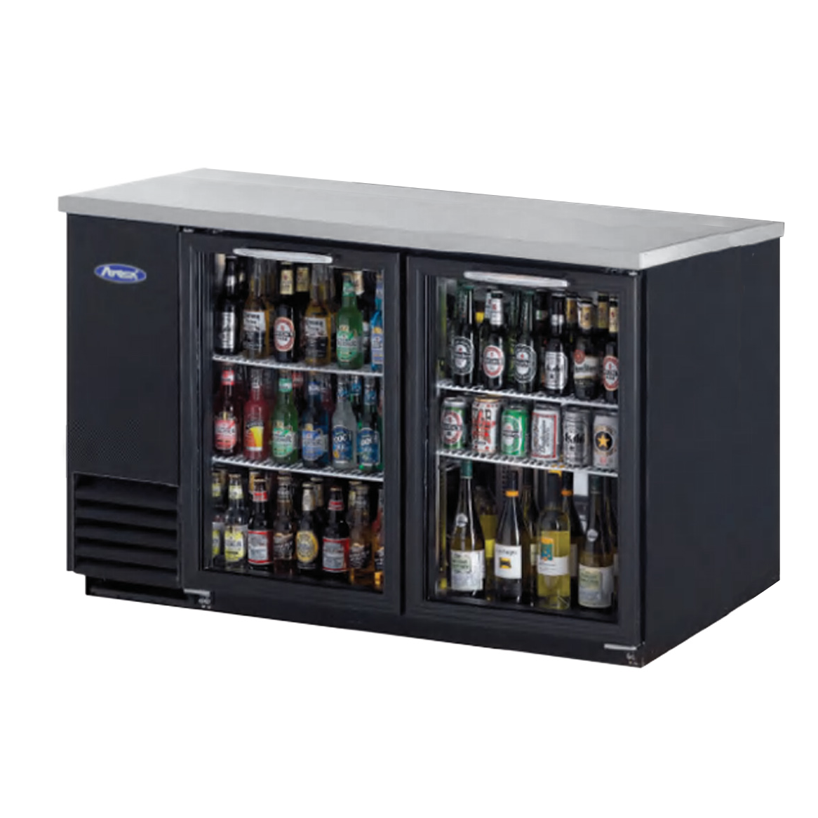 Atosa Refrigerated Back Bar Cooler with Glass Door MBB48