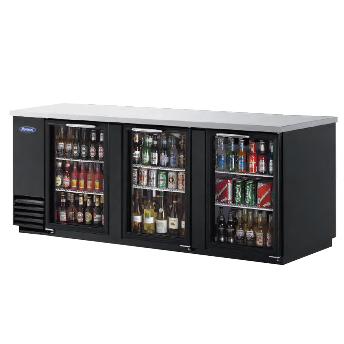 Atosa Refrigerated Back Bar Cooler with Glass Door MBB90