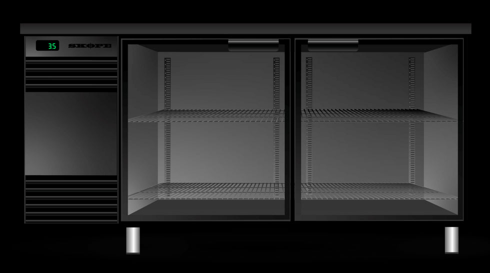 Skope Glass Chiller 2 Door - GC.2.GSW