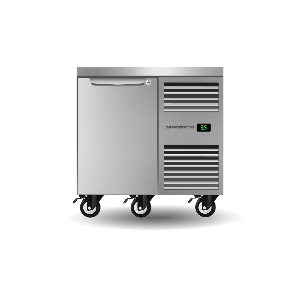 Skope One Solid Door Right Hand Fridge - PG11.UBR.1.SD.RH