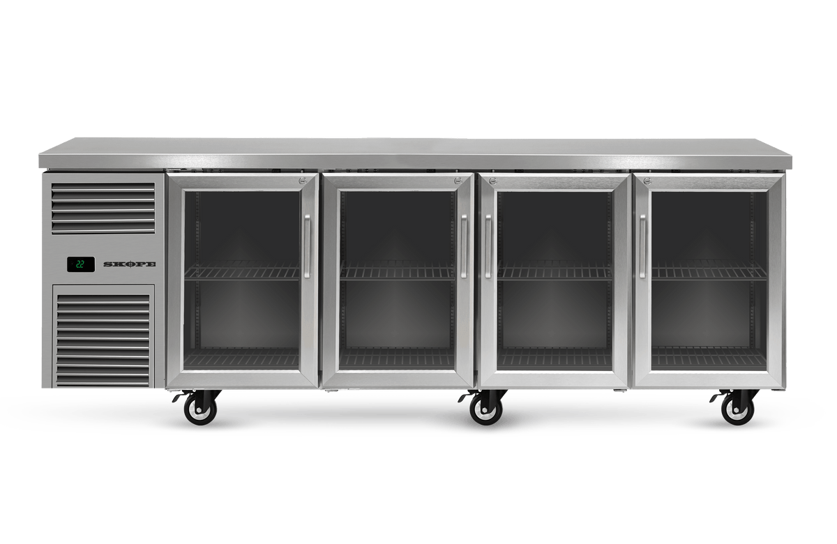 Skope ReFlex 4 Glass Door Underbench Fridge RF7.UBR.4.GD