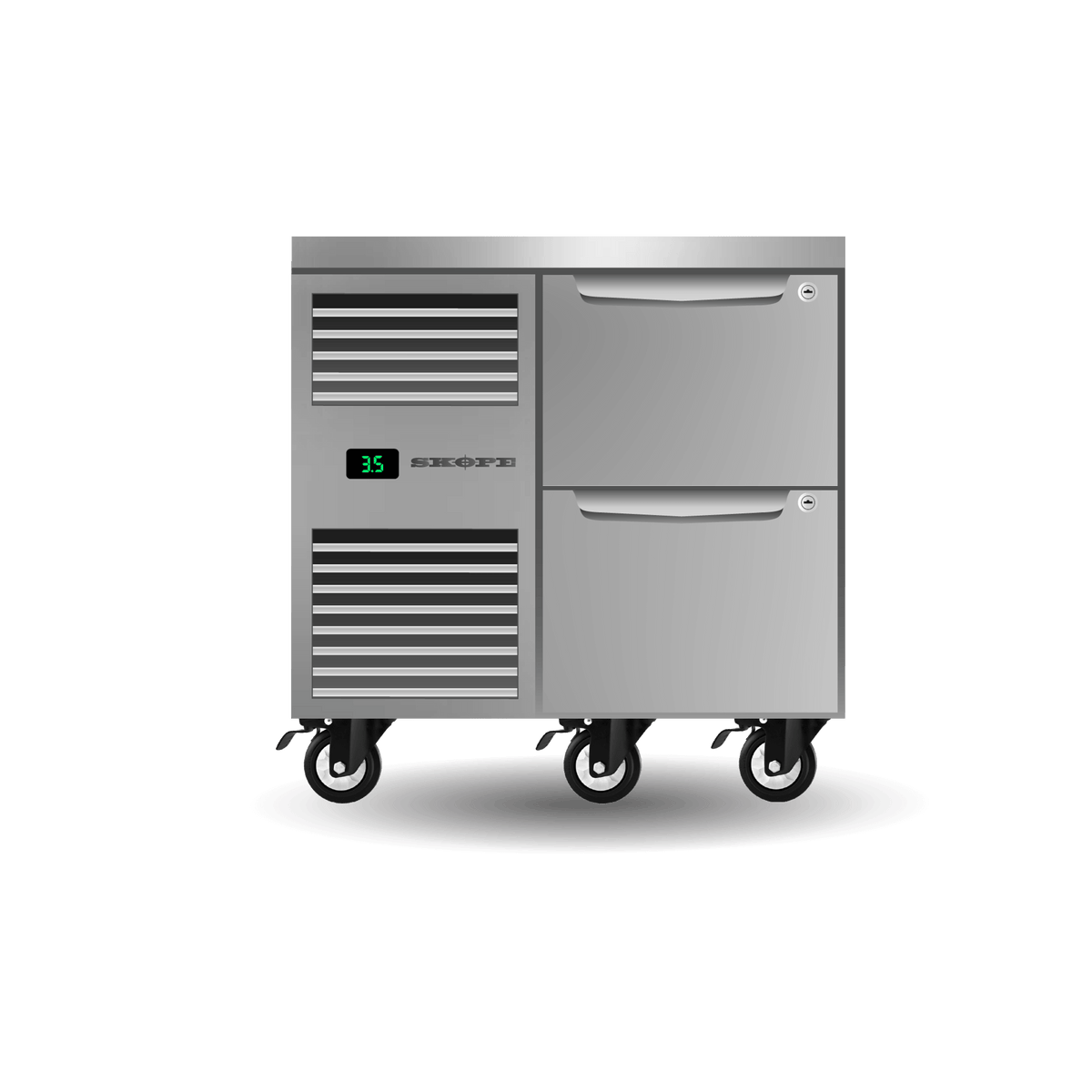 Skope Two Drawer Underbench Fridge - PG11.UBR.1.D2