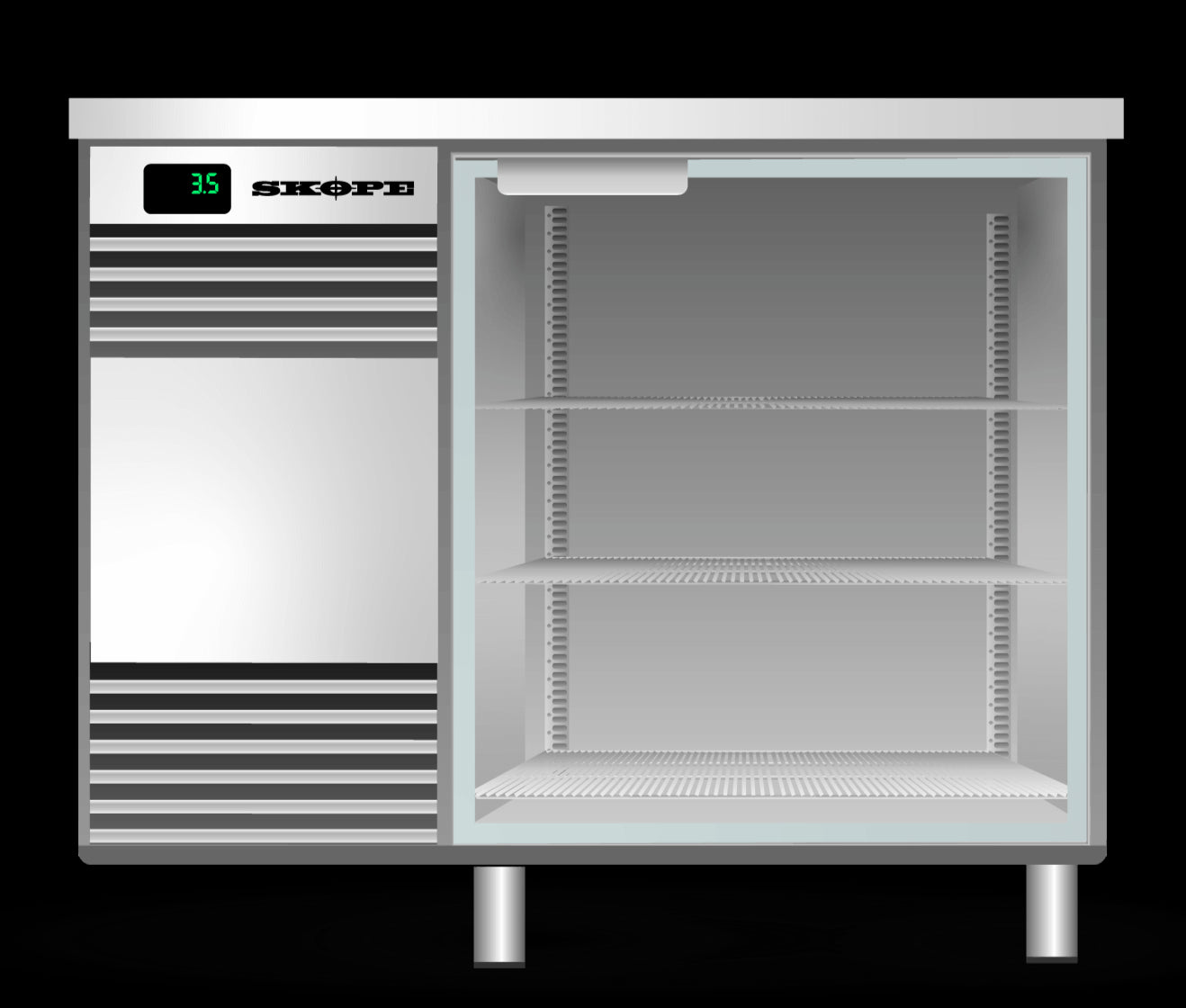 Skope Glass Chiller 1 Door - GC.1.GSW