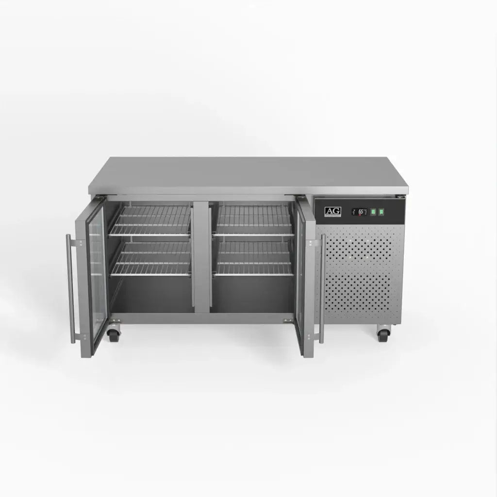 Two Door Commercial Worktop / Under Bench Fridge 800mm Depth - PAX2100