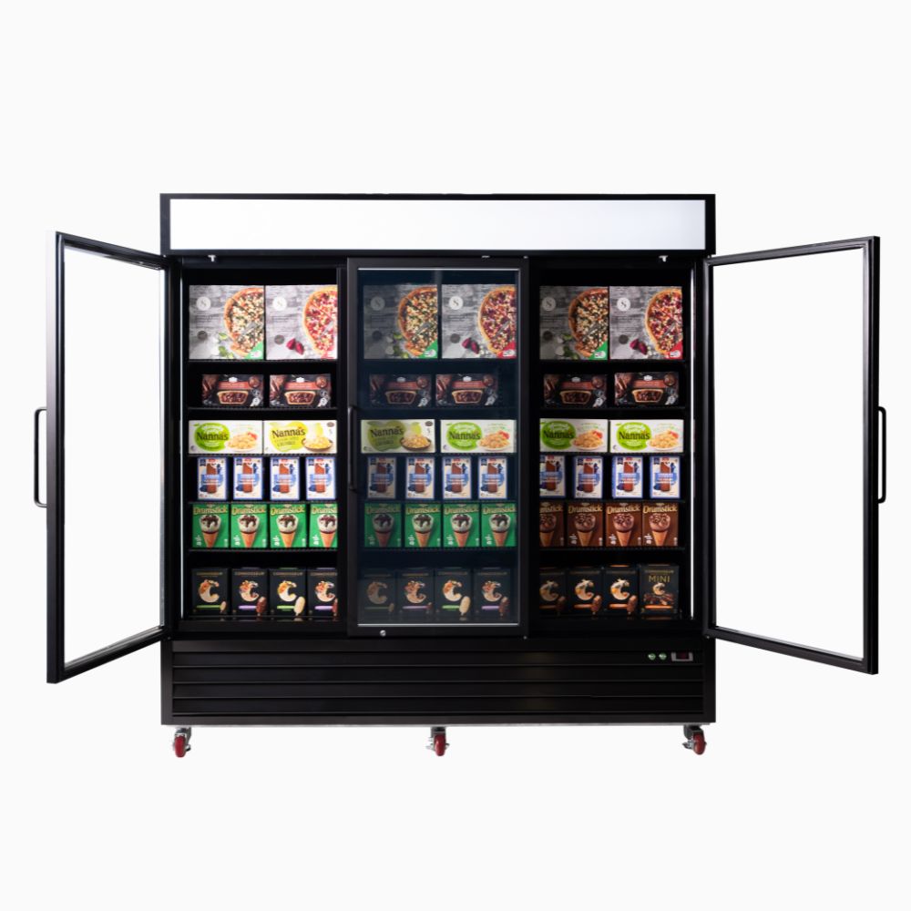 Bromic 1980L Upright Display Freezer 3-Door - UF1980GDL-NR