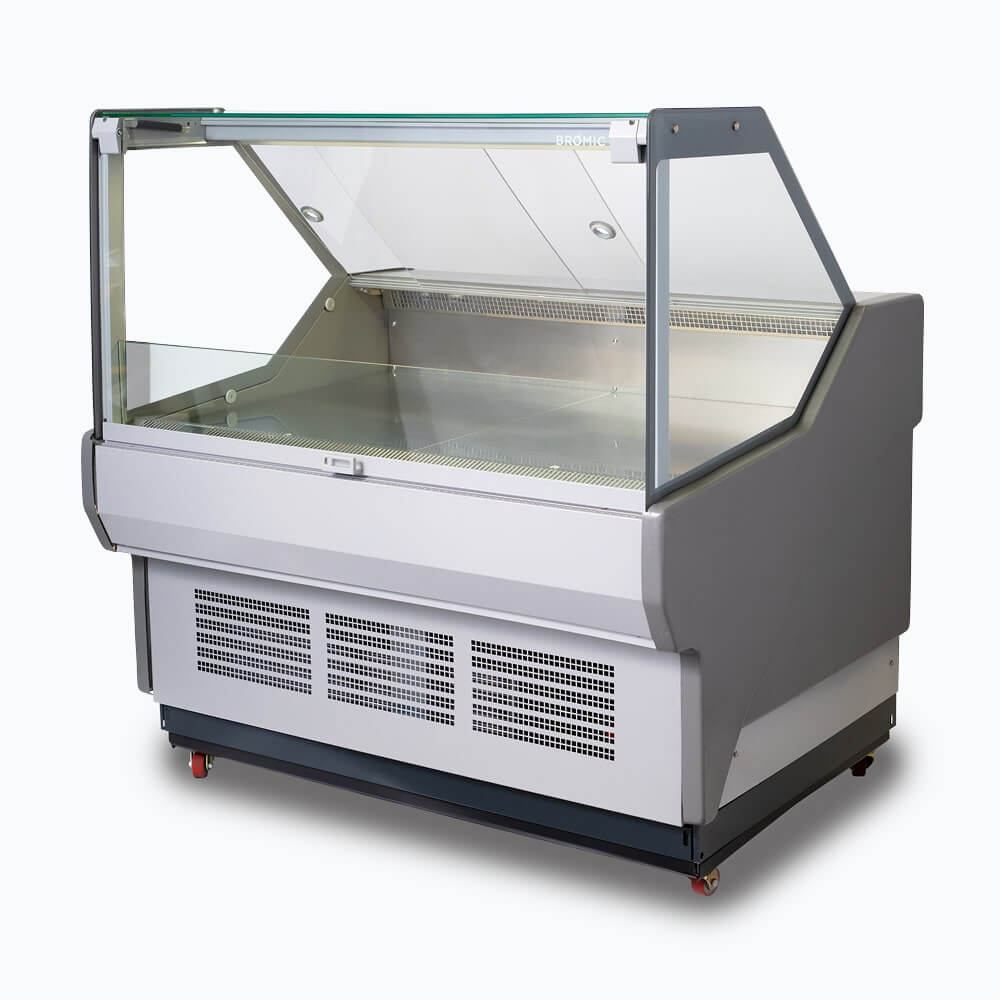 Bromic 1330mm Square Glass Deli Display - DD1250SG-NR