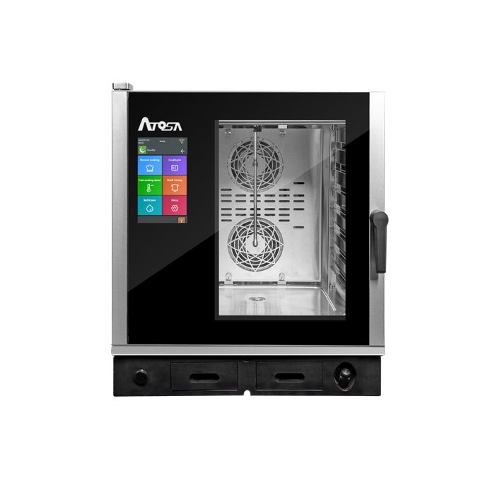 Atosa Electric Combi Oven for Gastronomy Use: 7 x GN 1/1 trays - EPC-0711E2