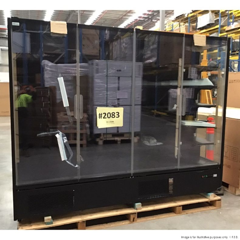 2NDs: Thermaster Supermarket Panorama 4 Door Chiller Display - DC-250B