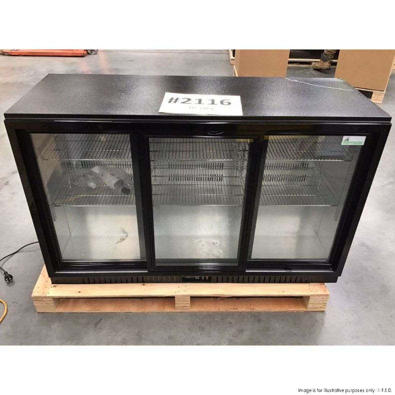 2NDs: Thermaster Under Bench Three Sliding Door Bar Cooler - LG-330SC-