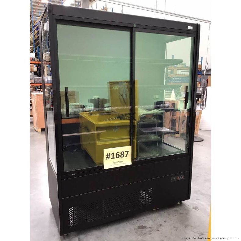 Ex-showroom: Bonvue 4 Shelves Open Chiller with Tempered Glass Doors O