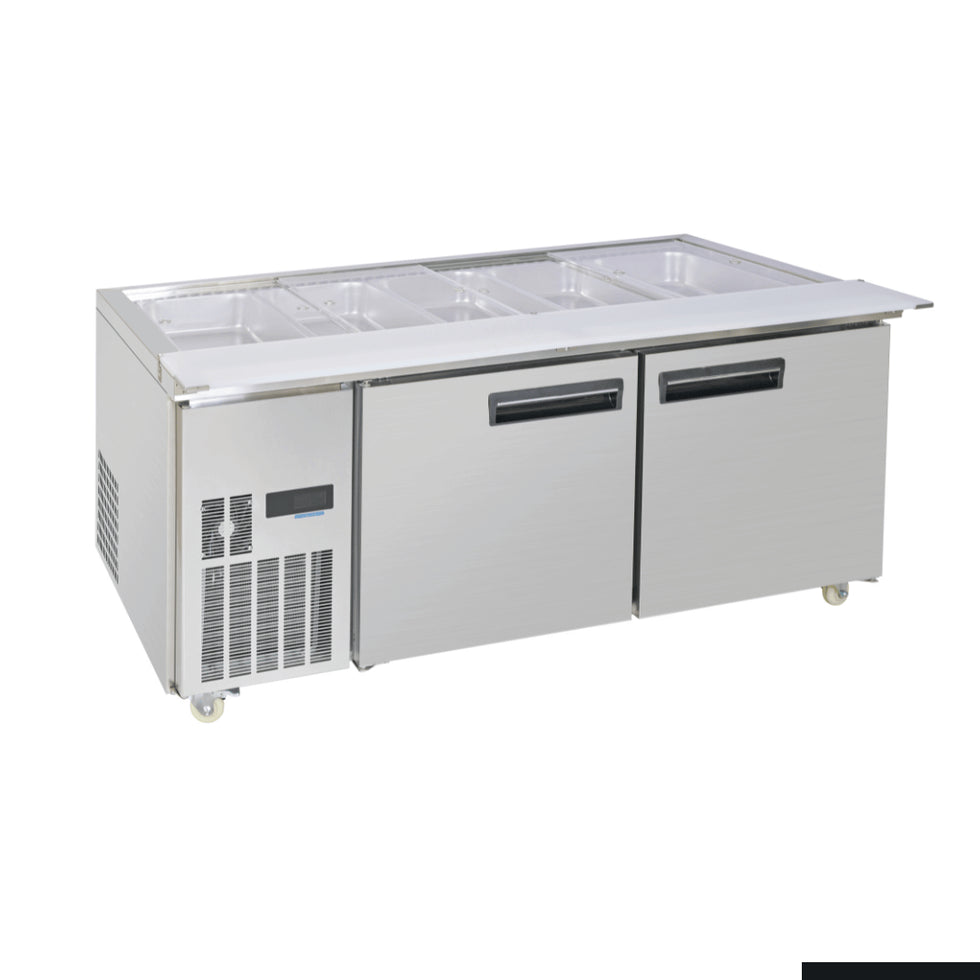 Thermaster Two Door Cold Bench Salad Station - 800L