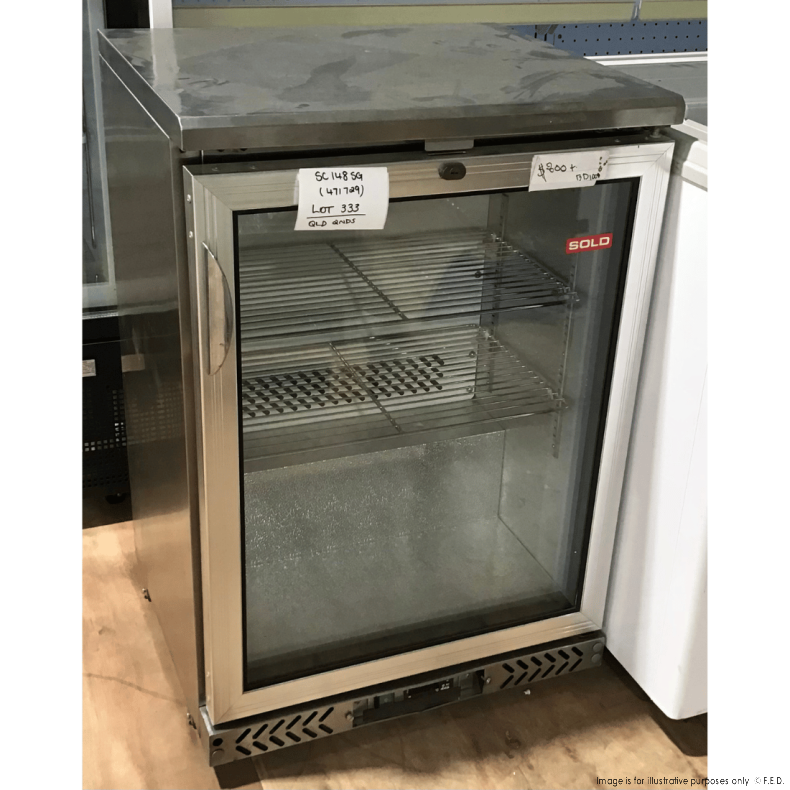 2NDs: Thermaster single door Stainless Steel Bar Cooler - SC148SG-QLD3