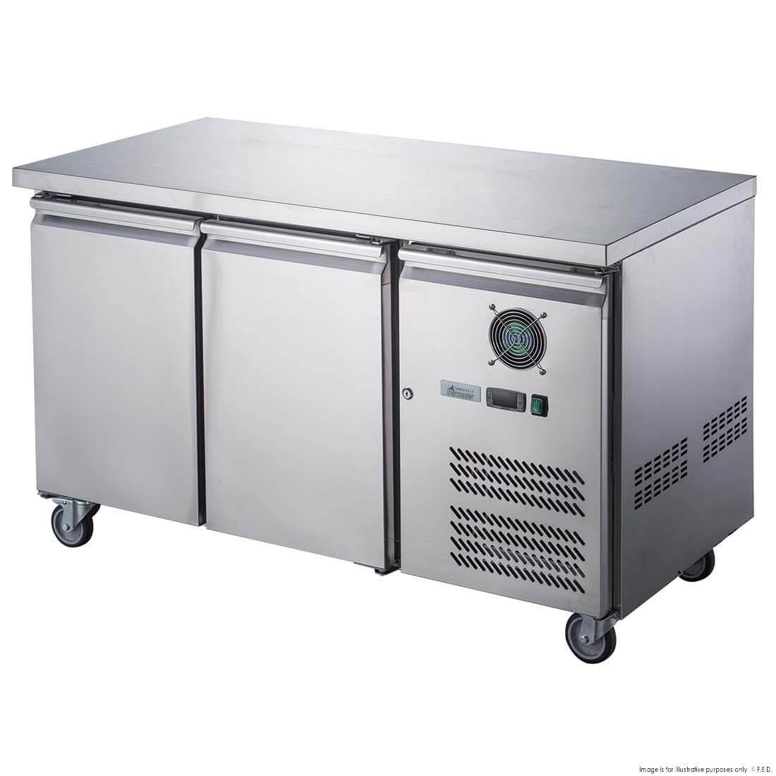 FED-X S/S Two Door Bench Fridge - XUB6C13S2V