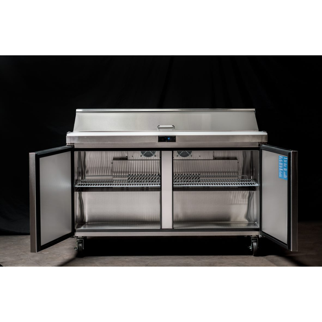 Atosa 2 Door Sandwich Prep Table Refrigerator 1530 Mm - MSF8303