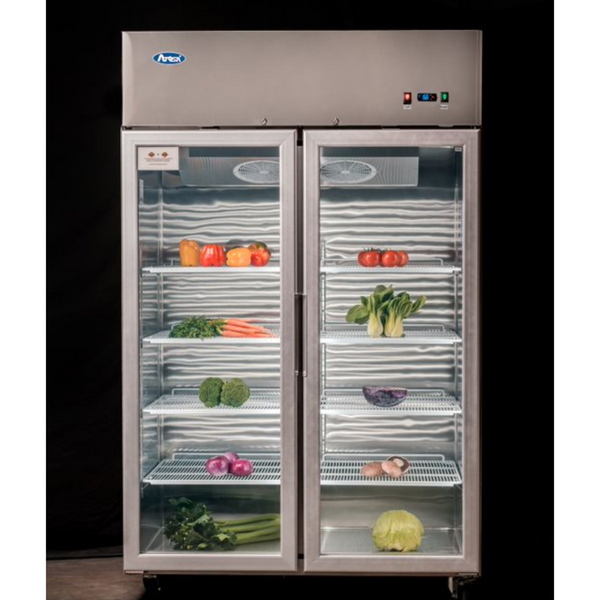Atosa 2 Door Display Freezer - MCF8602 – OzCoolers