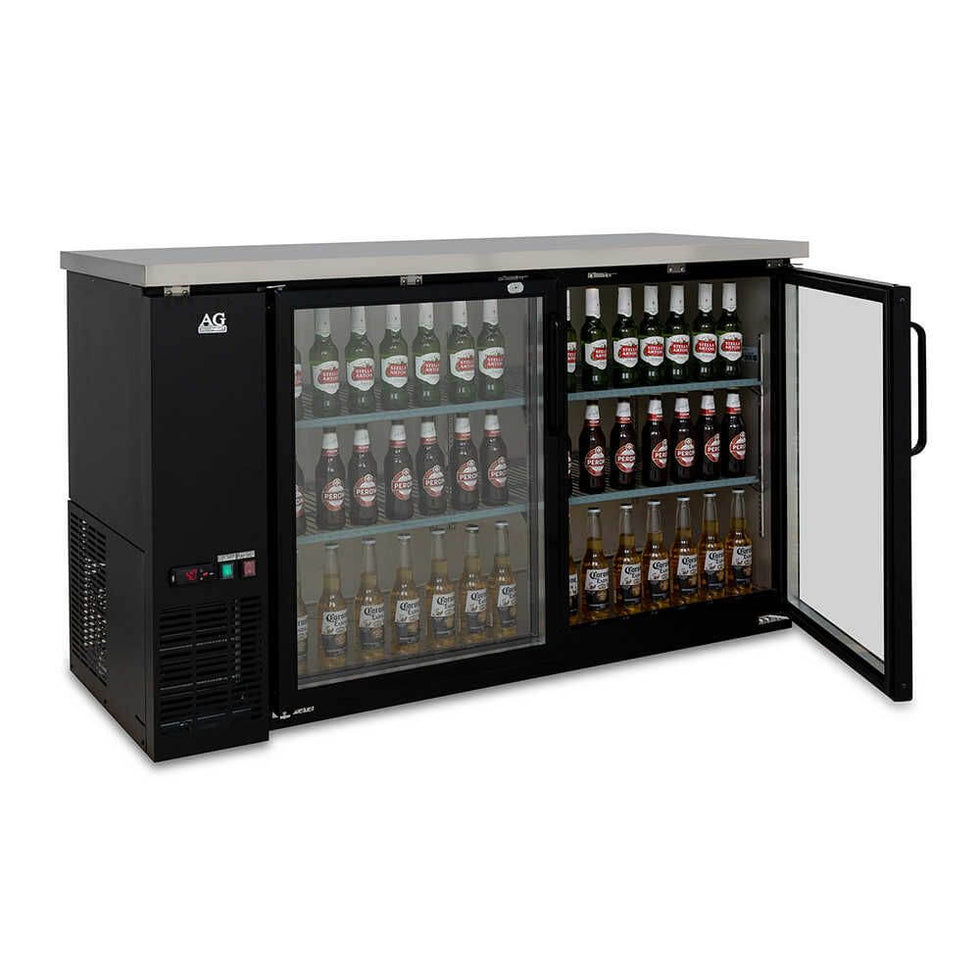 Two Door Commercial Glass Door Bar Fridge - B215G