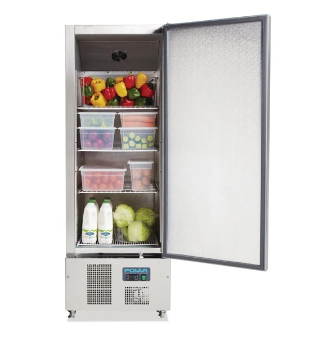 Polar G-Series Single Solid Door Slimline Upright Fridge 440Ltr - G590