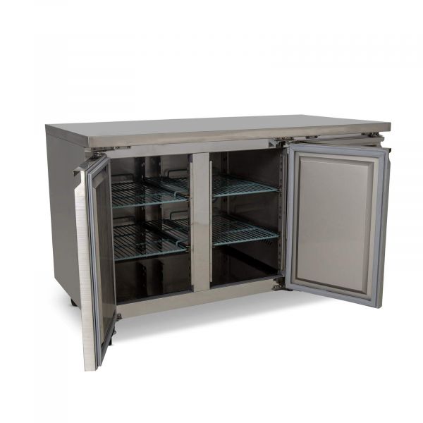 AG Two Door Commercial Worktop / Under Bench Freezer 700mm Depth GNX21