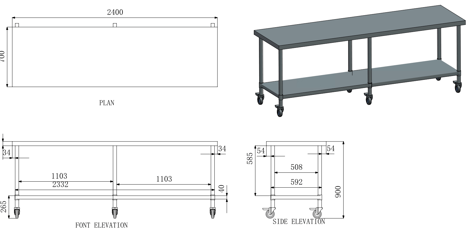 FED Mobile Workbench - WBM7-2400/A