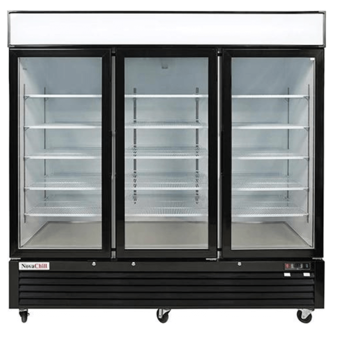 Novachill 3 Door Upright Display Freezers - 2050L- SM2000GZ
